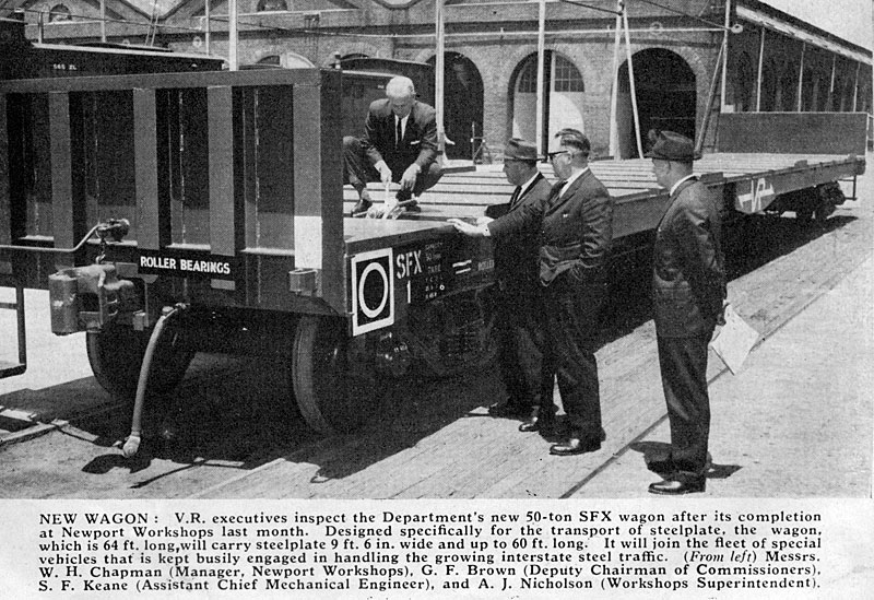 SFX bulkhead flat wagons